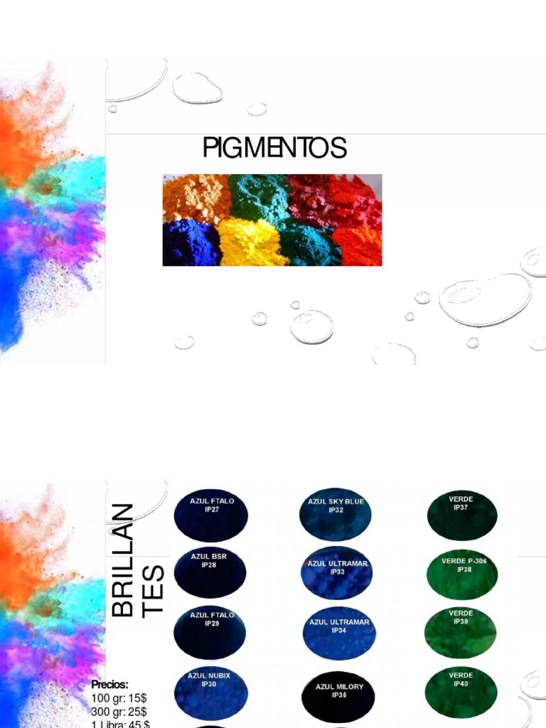 Catalogo de Pigmentos | PDF