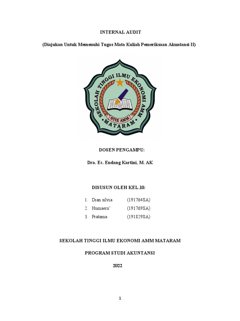 Pengantar Audit Internal dan Perbedaannya | PDF
