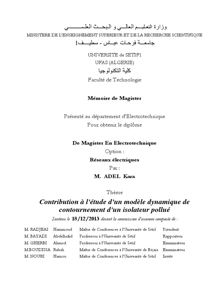 Kara Adel | PDF | Isolateur (Électricité) | Électricité