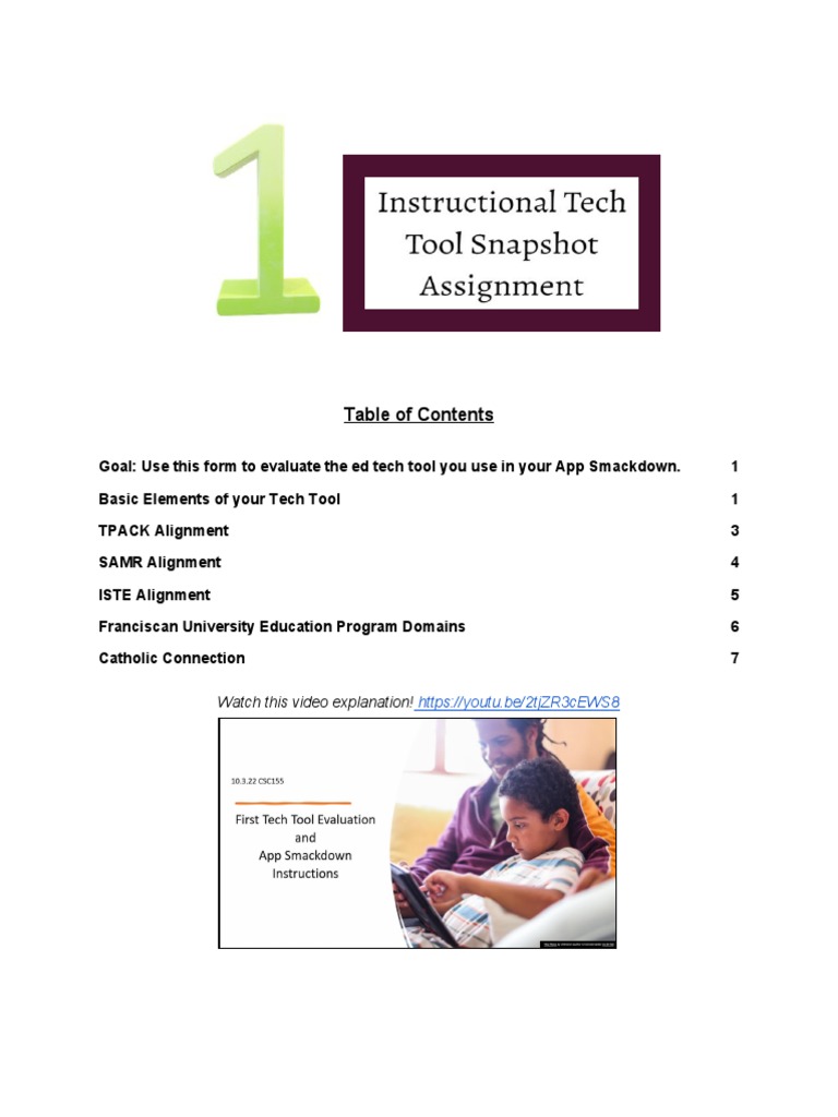 Kuusela - First Instructional Tech Tool Evaluation Snapshot Fa22 | PDF | Educational Assessment ...