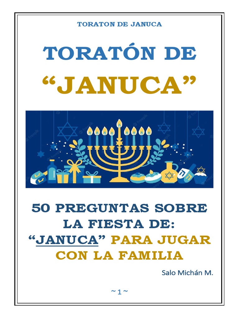 Toraton de Januca | PDF | Janucá | Judios y judaísmo