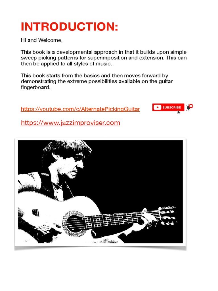 Beginner Sweep Picking Patterns Guide | PDF