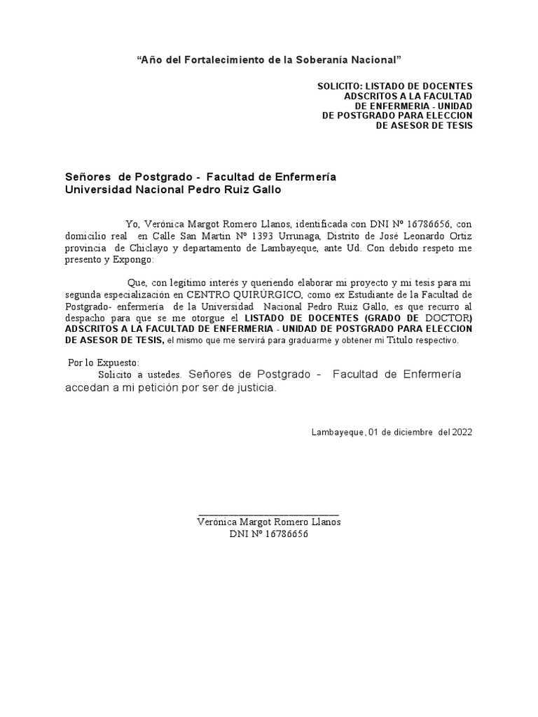 Modelo de Solicitud Simple para Retirar Documentos Del Colegio | PDF ...