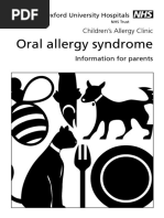 OAS Food Allergy and Cross-Reactivity Chart | PDF