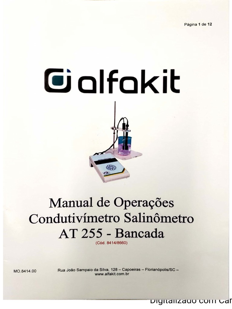 Manual Condutivimetro Alfakit | PDF