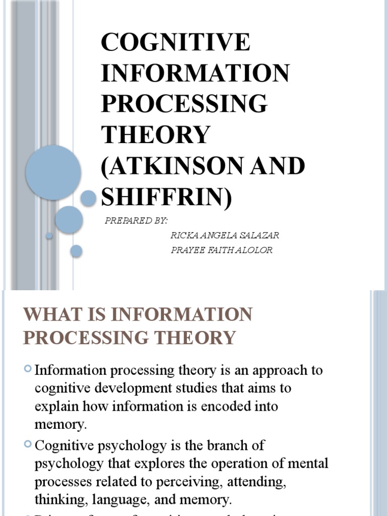 Atkinson-Shiffrin Memory Model | PDF | Taste | Memory