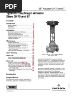Fisher Type 667 Diaphragm Actuator | PDF | Valve | Actuator