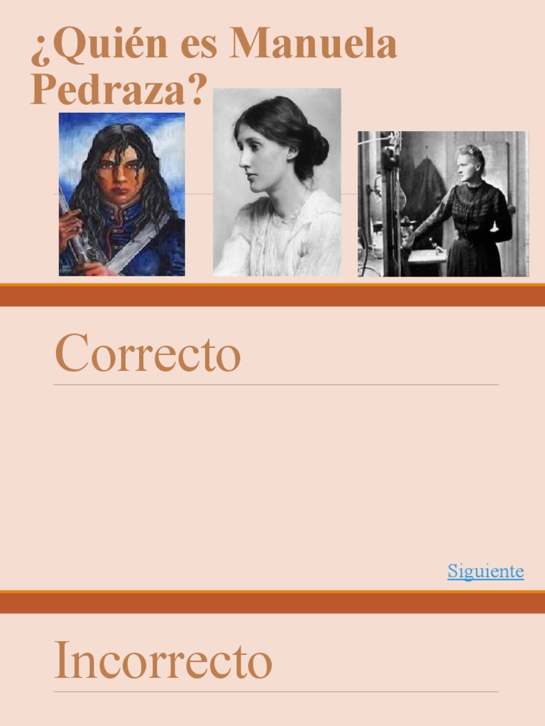 Quién Es Manuela Pedraza | PDF