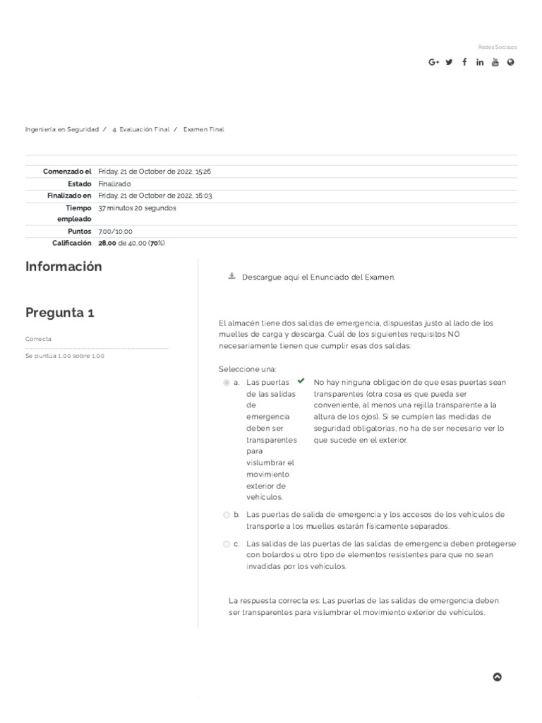 Examen Final - Revisión Del Intento 1 SEG IND | PDF