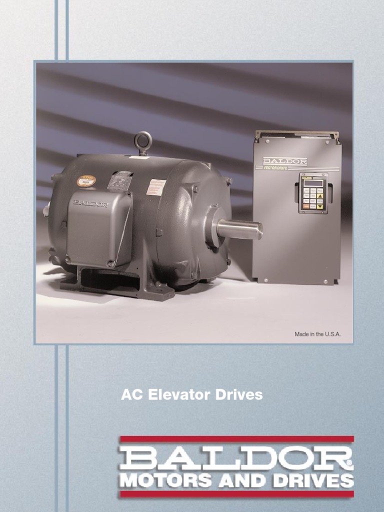 Baldor AC Elevator Drives | PDF | Electric Motor | Power Inverter