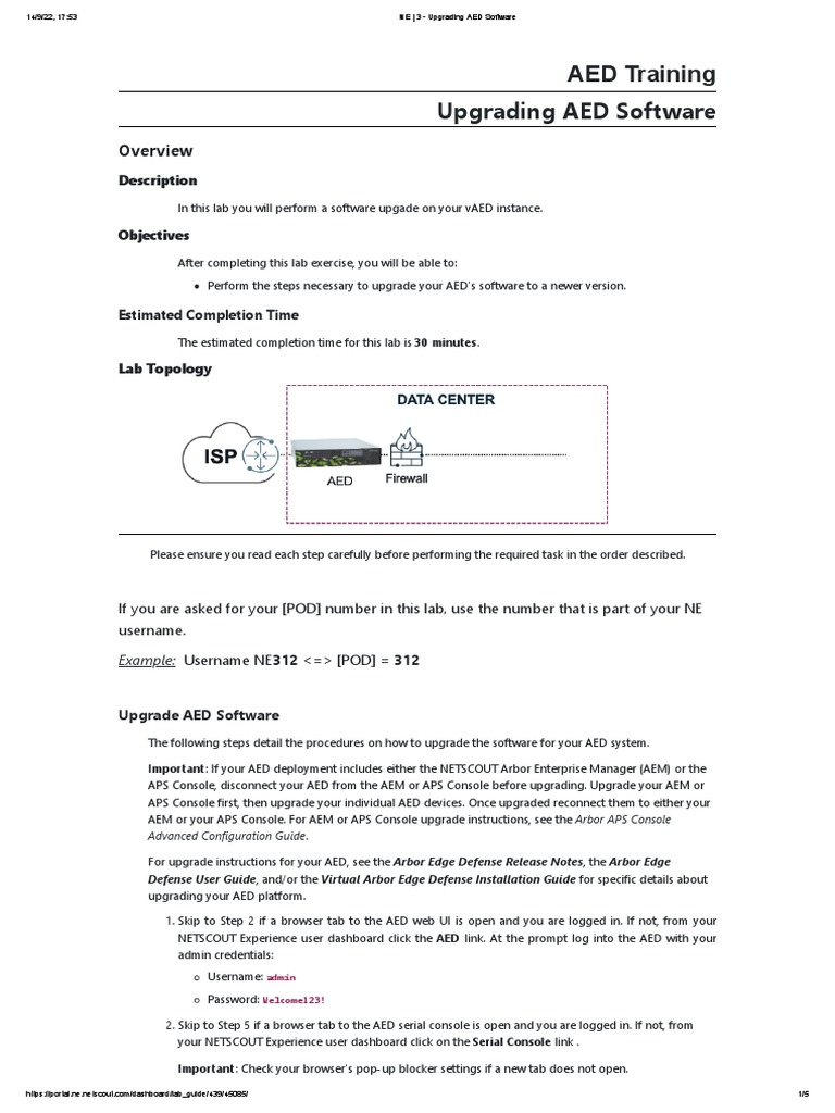 NE - 3 - Upgrading AED Software | PDF | Command Line Interface ...