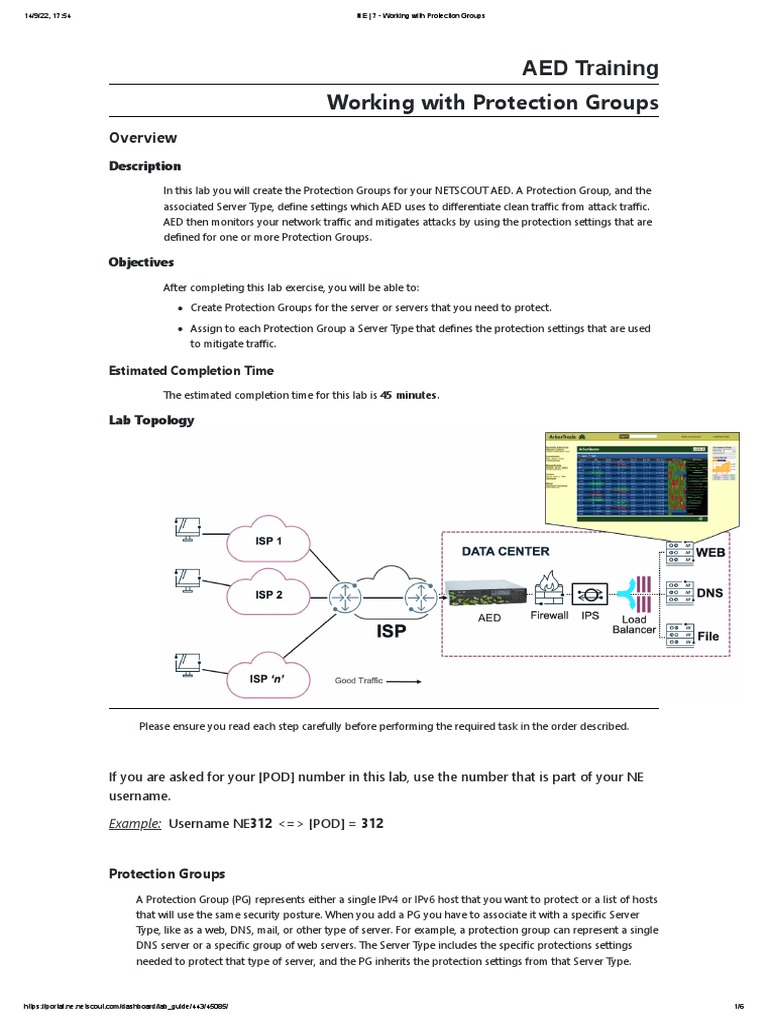 NE - 7 - Working With Protection Groups | PDF | I Pv6 | World Wide Web