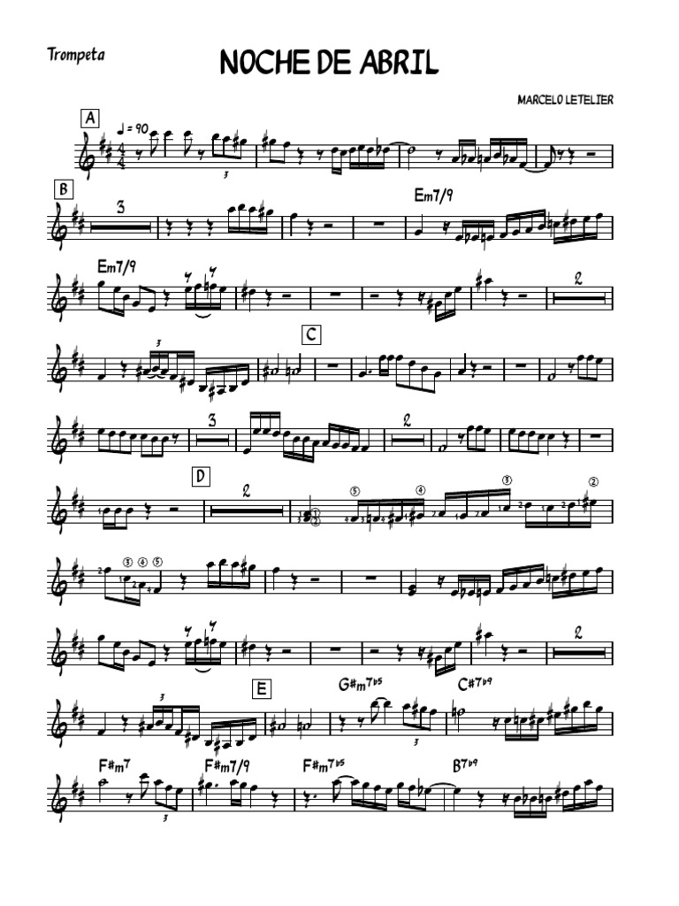 Bolero Arreglo Combo-Trompeta | PDF