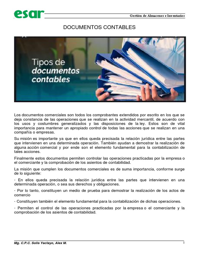Documentos Contables | PDF | Contabilidad | Economias