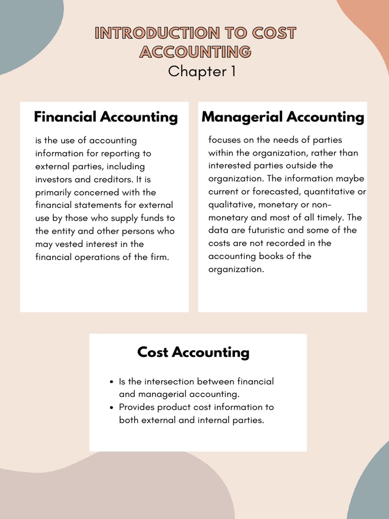 Cost Accounting Reviewer Chapter 1-4 | PDF | Inventory | Cost