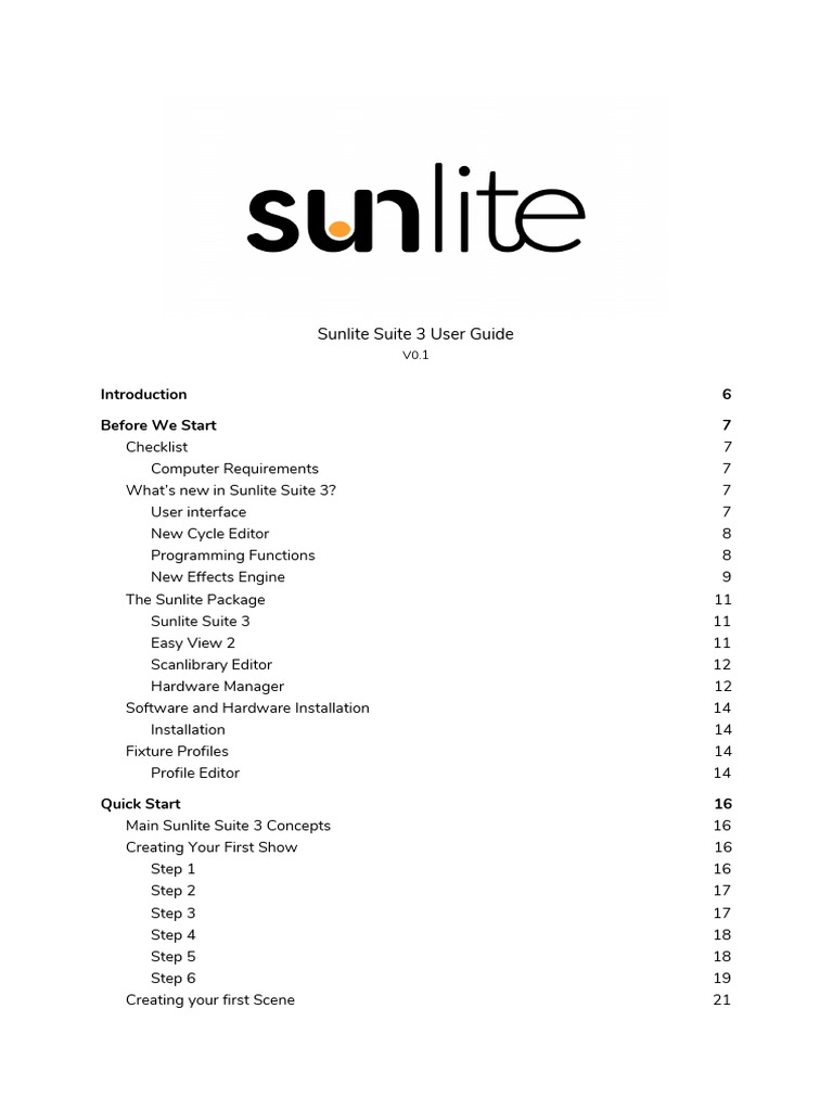 Sunlite Suite 3 Manual en | PDF | Device Driver | Icon (Computing)
