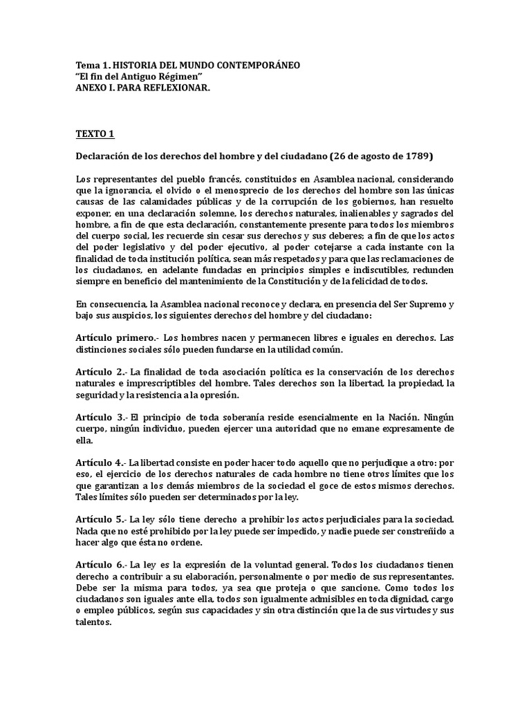 REFLEXIONAMOS. Olimpia de Gouges | PDF | Mujer | Derechos