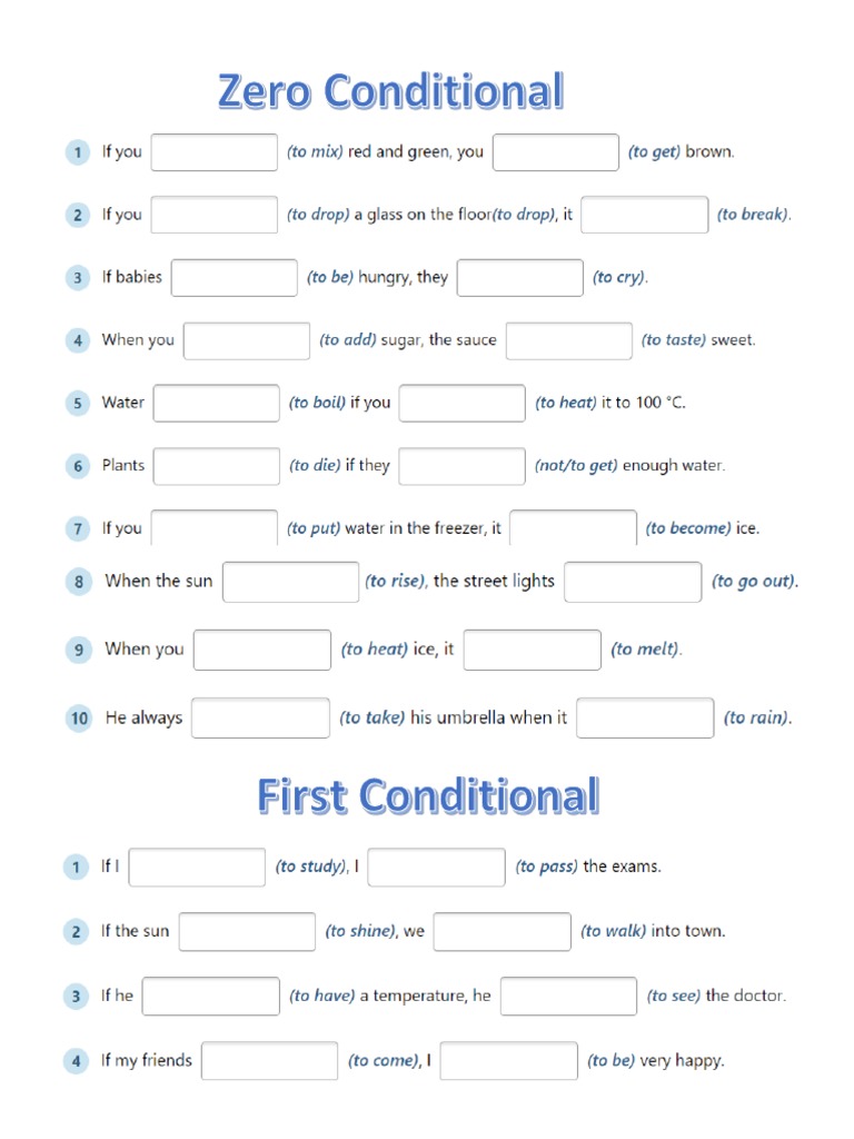Conditionals Exercises | PDF