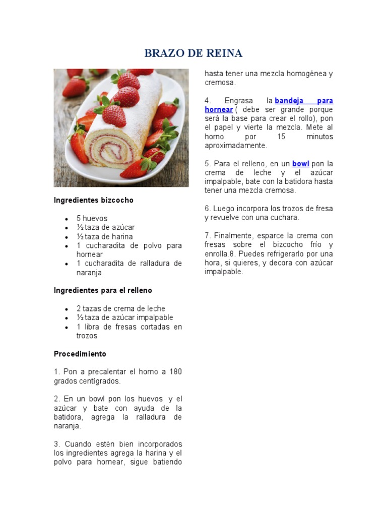 Recetas | PDF | Crema | Alimentos