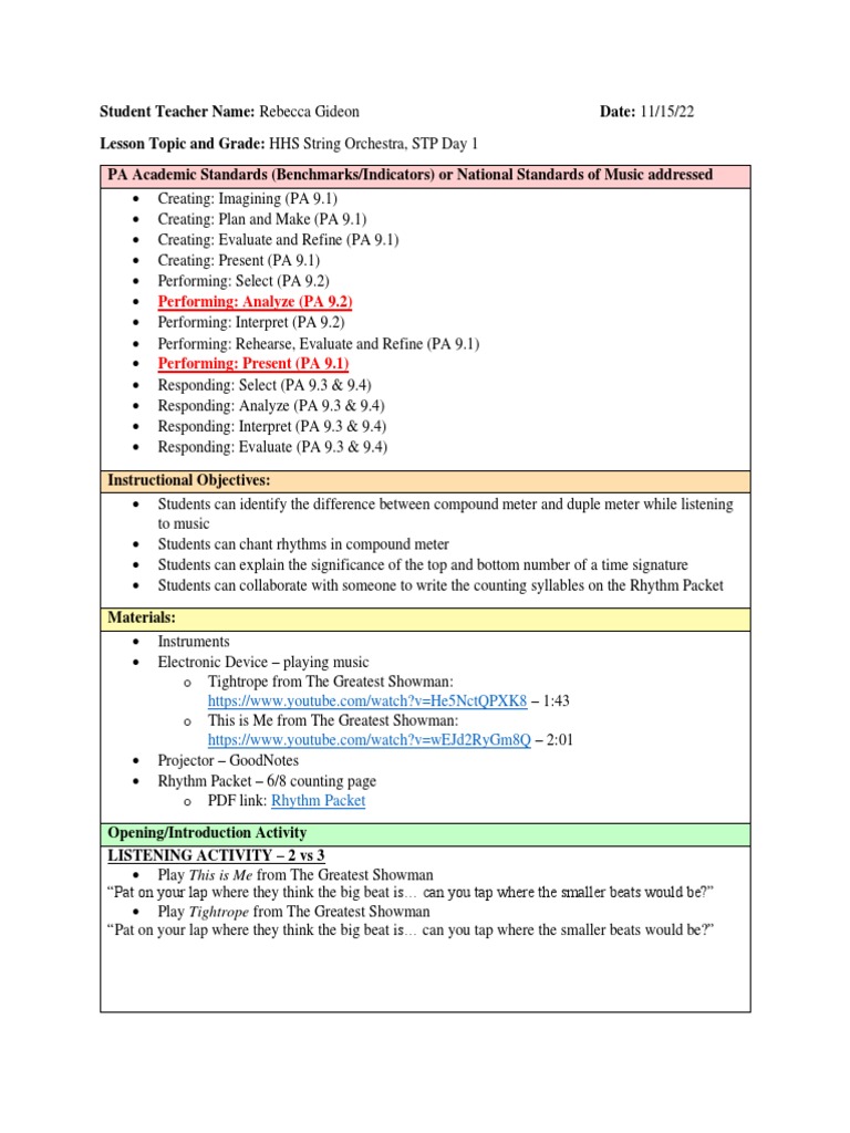 STP LP 1 | PDF | Rhythm | Elements Of Music