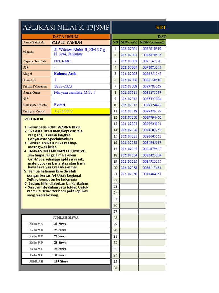 9.1. DKN Bahasa Arab (22-23) | PDF