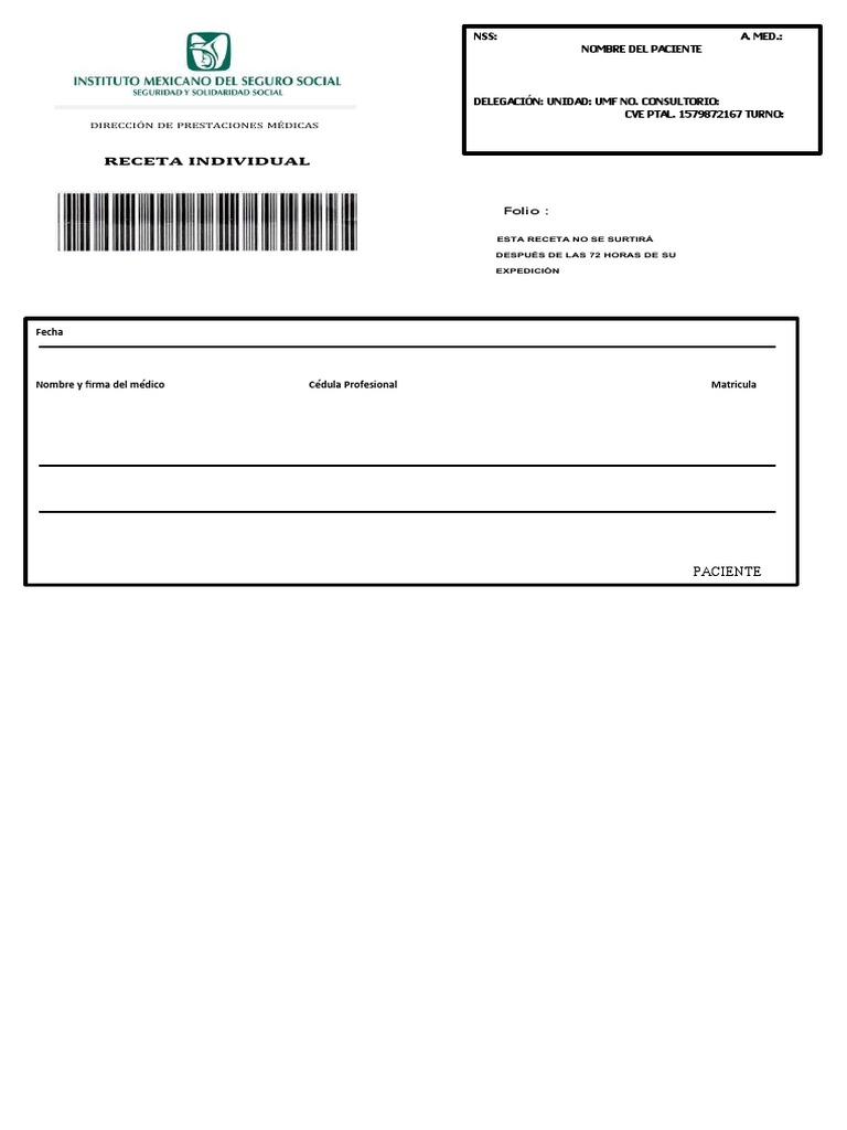 Receta Imss | PDF