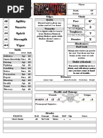Pulp Alley FILLABLE CHARACTER CARDS - V2.1 | PDF