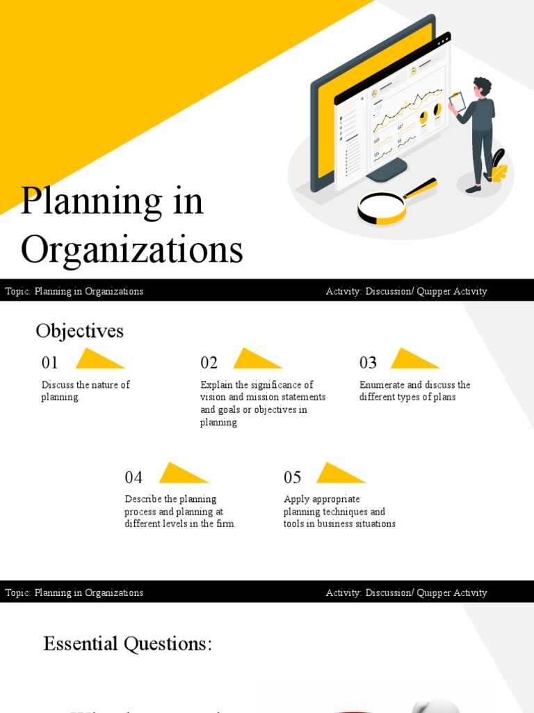 Effective Planning in Organizations | PDF | Goal | Strategic Management