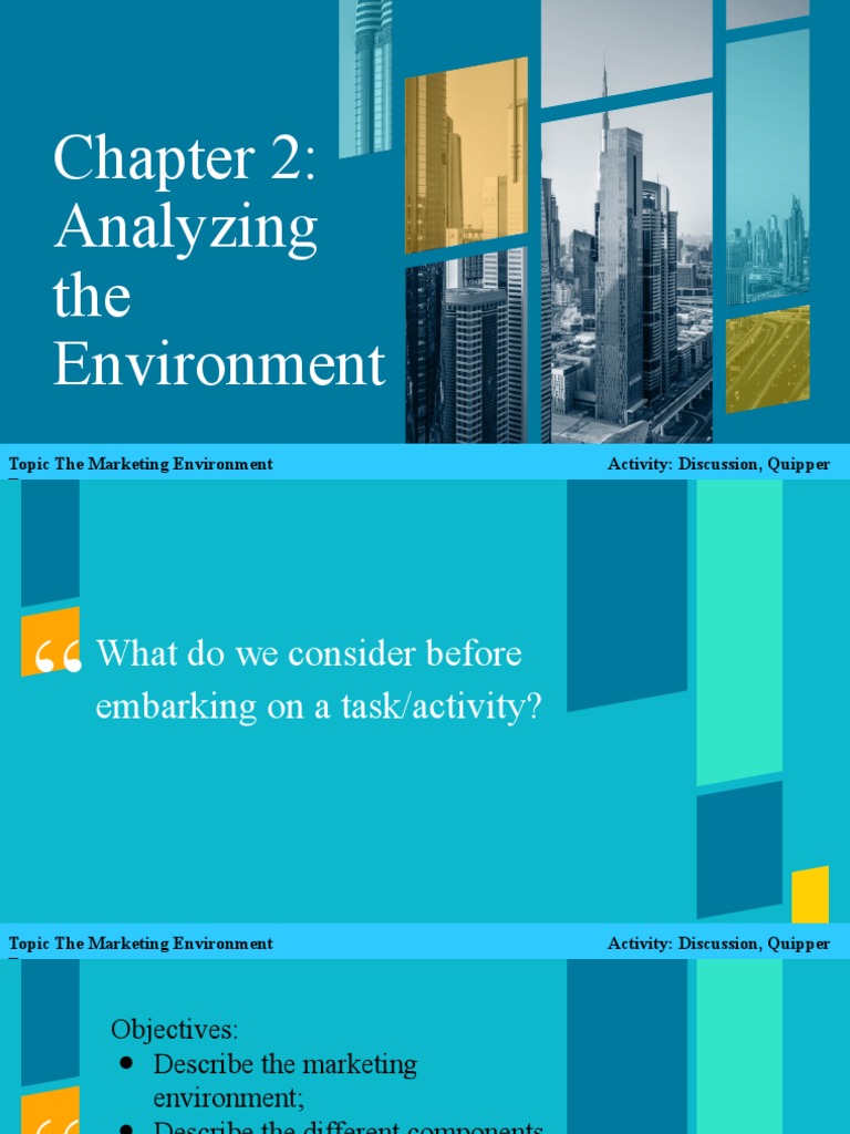 Chapter 2-Lesson 1 - The Marketing Environment | Download Free PDF ...