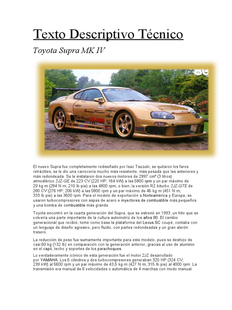 Texto Descriptivo Técnico | PDF