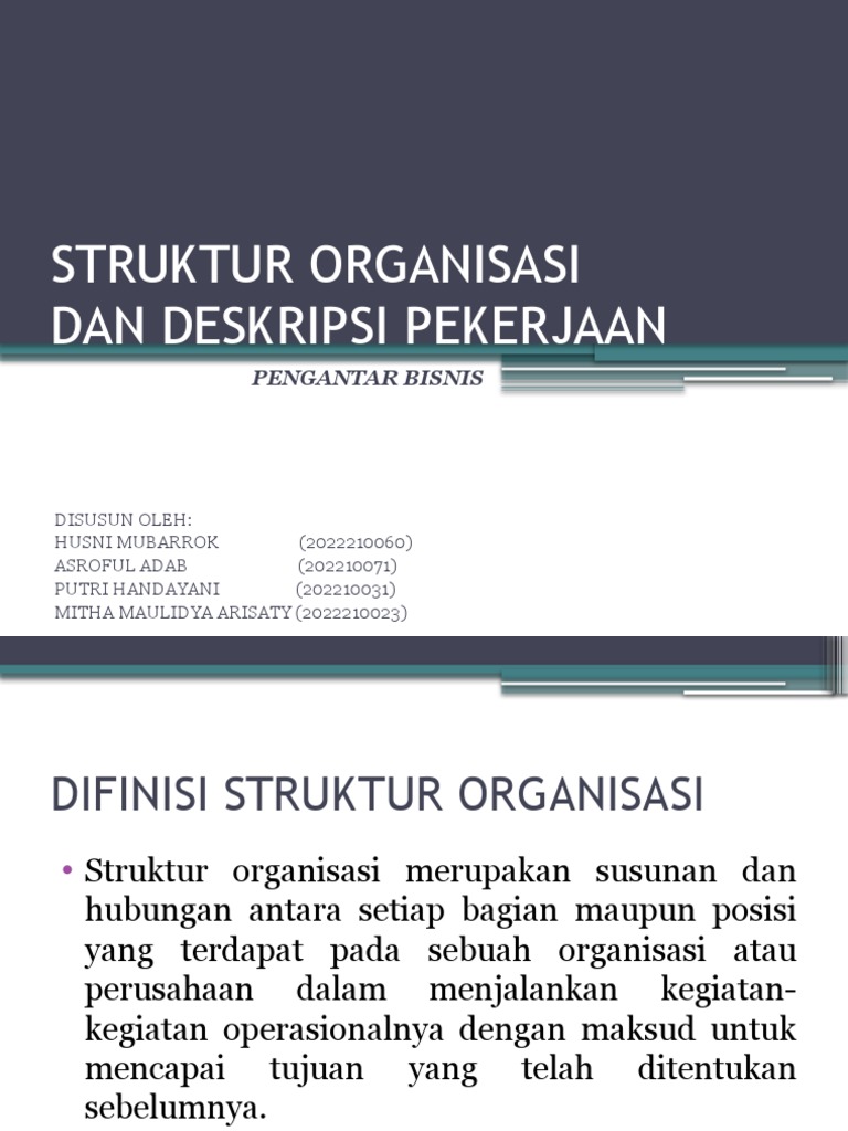 Struktur Organisasi | PDF