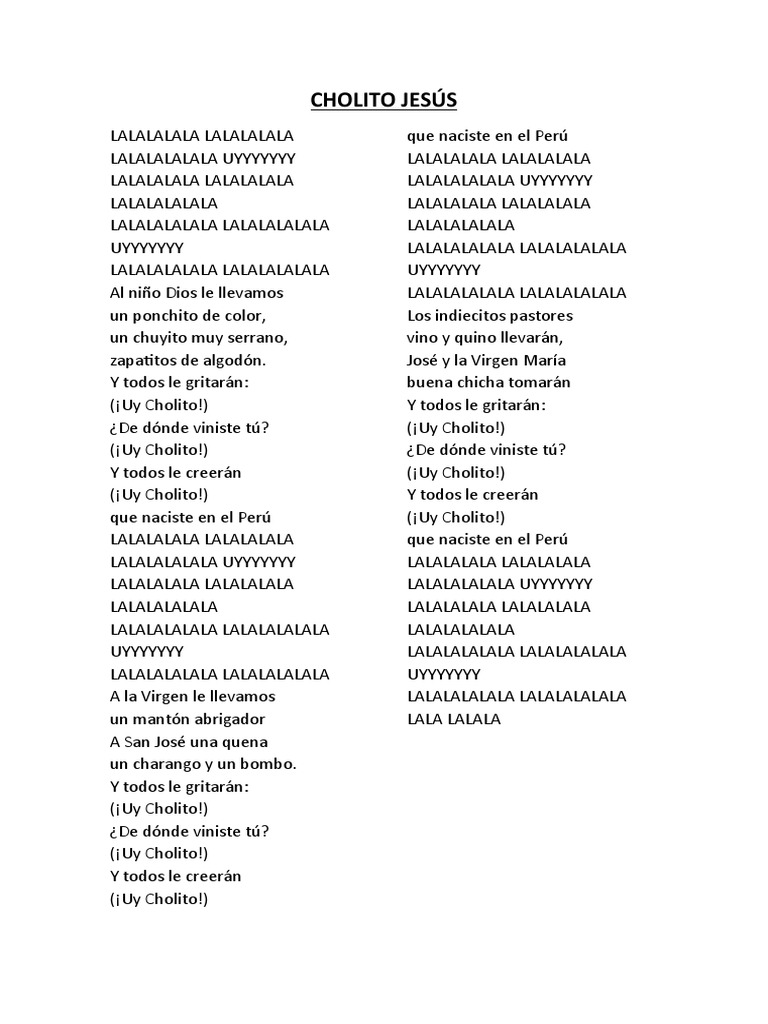 Cholito Jesús | PDF