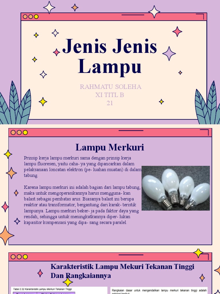 Materi Jenis Jenis Lampu | PDF