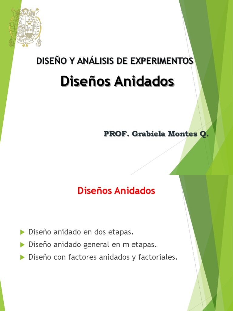 Clase 16 Diseños Anidados | PDF