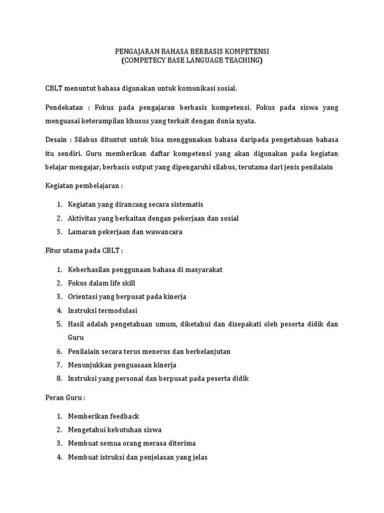 CBLT | PDF