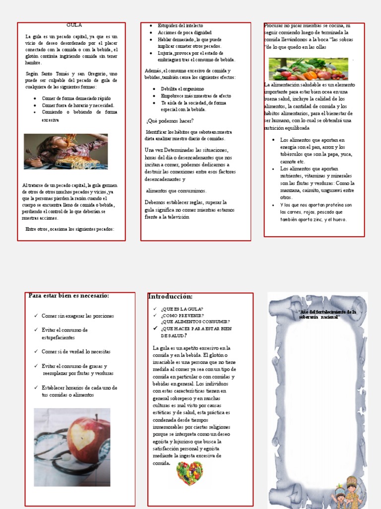 La gula: un pecado capital que genera otros vicios y afecta la salud ...