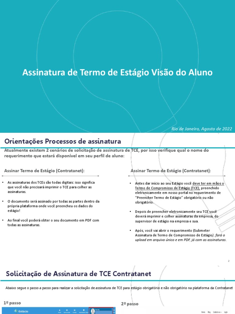 Passo A Passo Aluno TCE Compressed | PDF