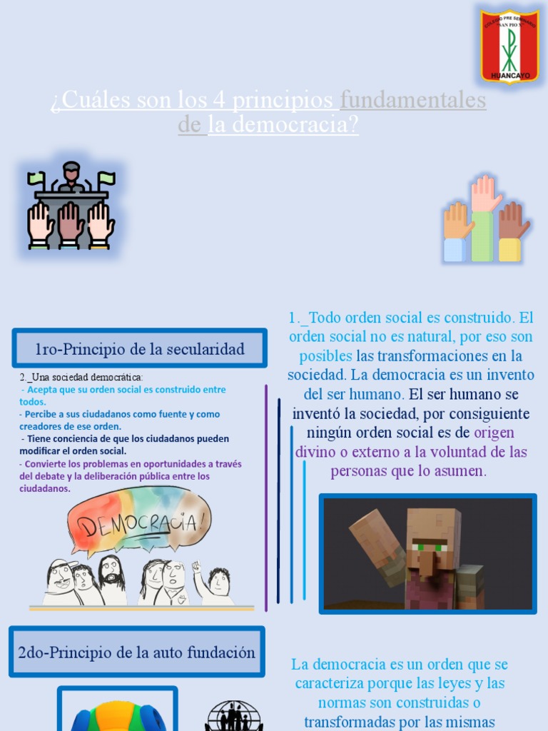 Los 4 principios fundamentales de la democracia | PDF | Democracia | Ideologías políticas