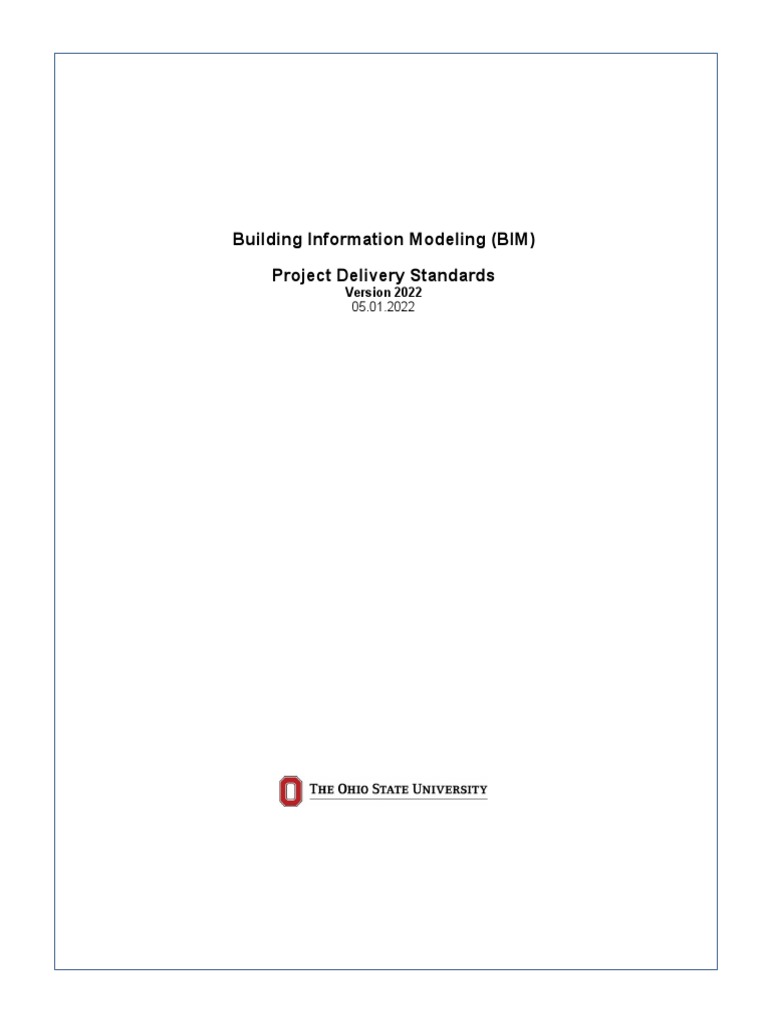 Ohio-State Bim Pds v2022 | PDF | Building Information Modeling ...