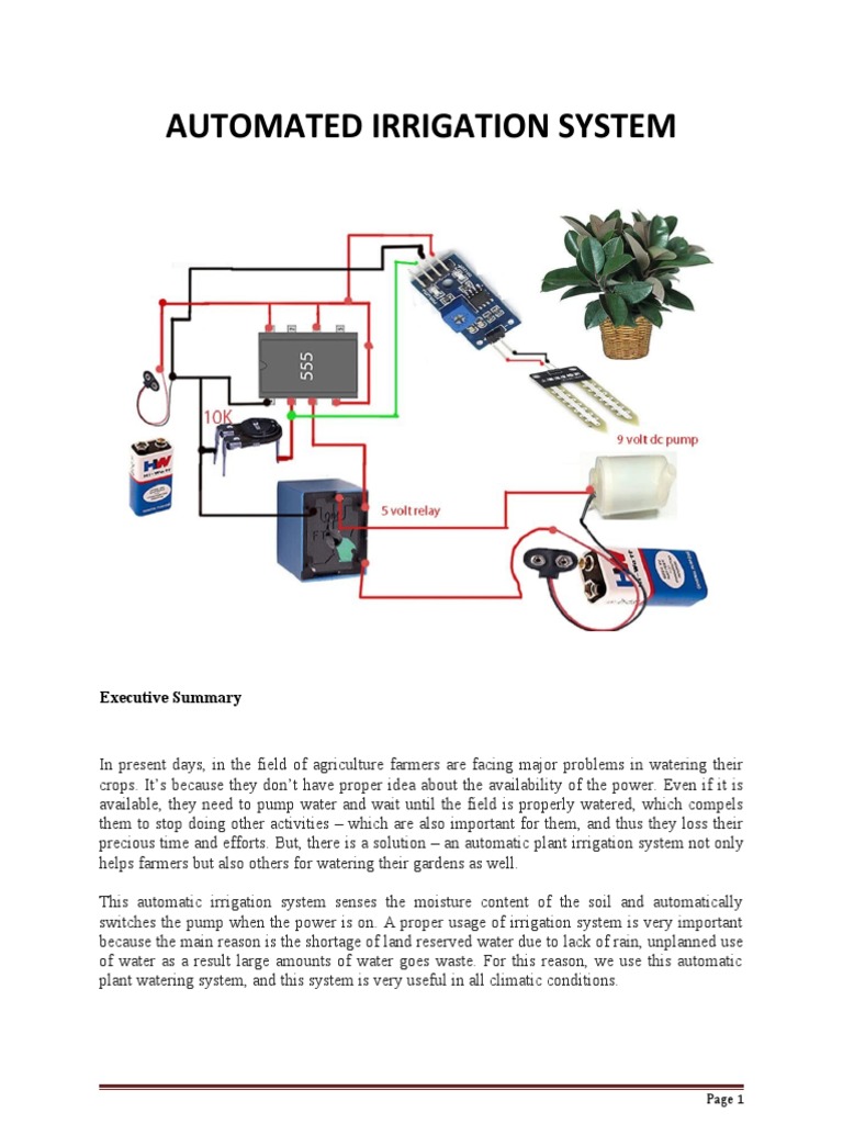 Automated Irrigation System | Download Free PDF | Resistor | Voltage Automated Irrigation System | Download Free PDF | Resistor | Voltage