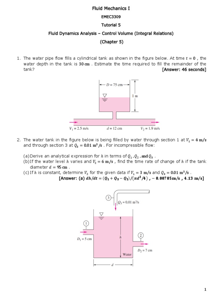 Water Jet Dynamics and Force Analysis | PDF | Fluid Dynamics | Flow ...