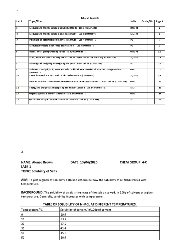 CSEC Chemistry Labs (June 2022) | PDF | Chemistry | Titration
