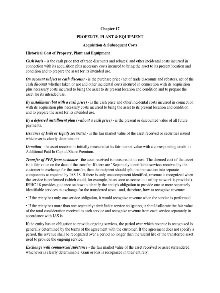 Studet Practical Accounting Ch17 PPE Acquisition | PDF | Fair Value ...