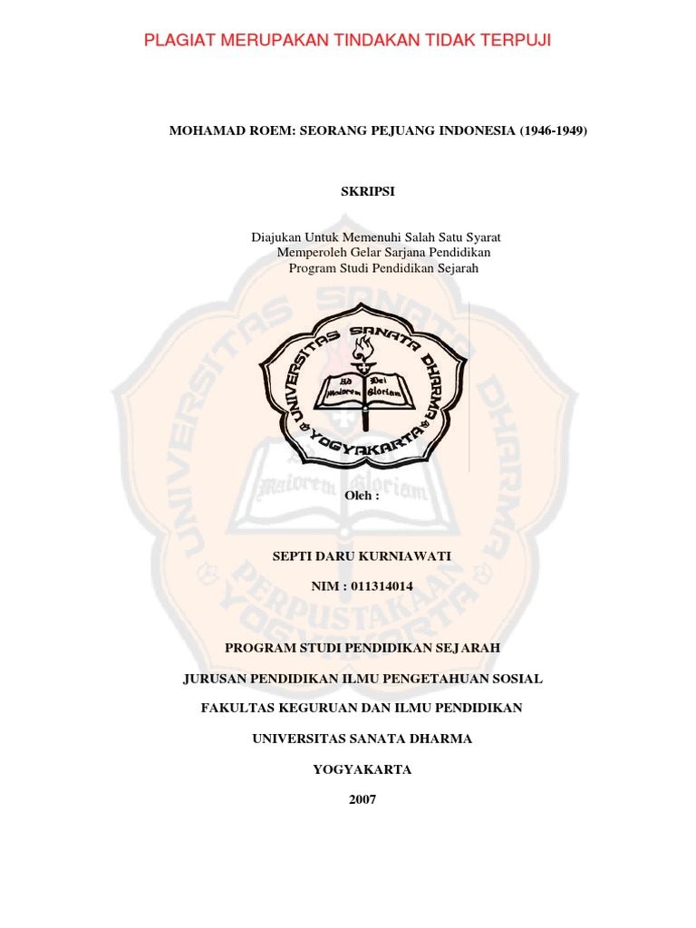 Mohammad Roem - Seorang Pejuang Indonesia 1946 SD 1949 | PDF