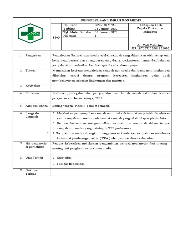 Managing Non-Medical Waste | PDF