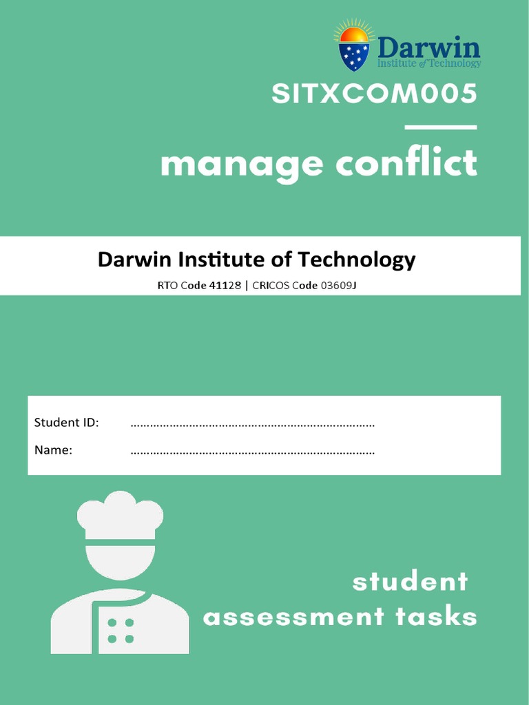 SITXCOM005 Conflict Management Assessment | PDF | Mediation | Nonverbal Communication