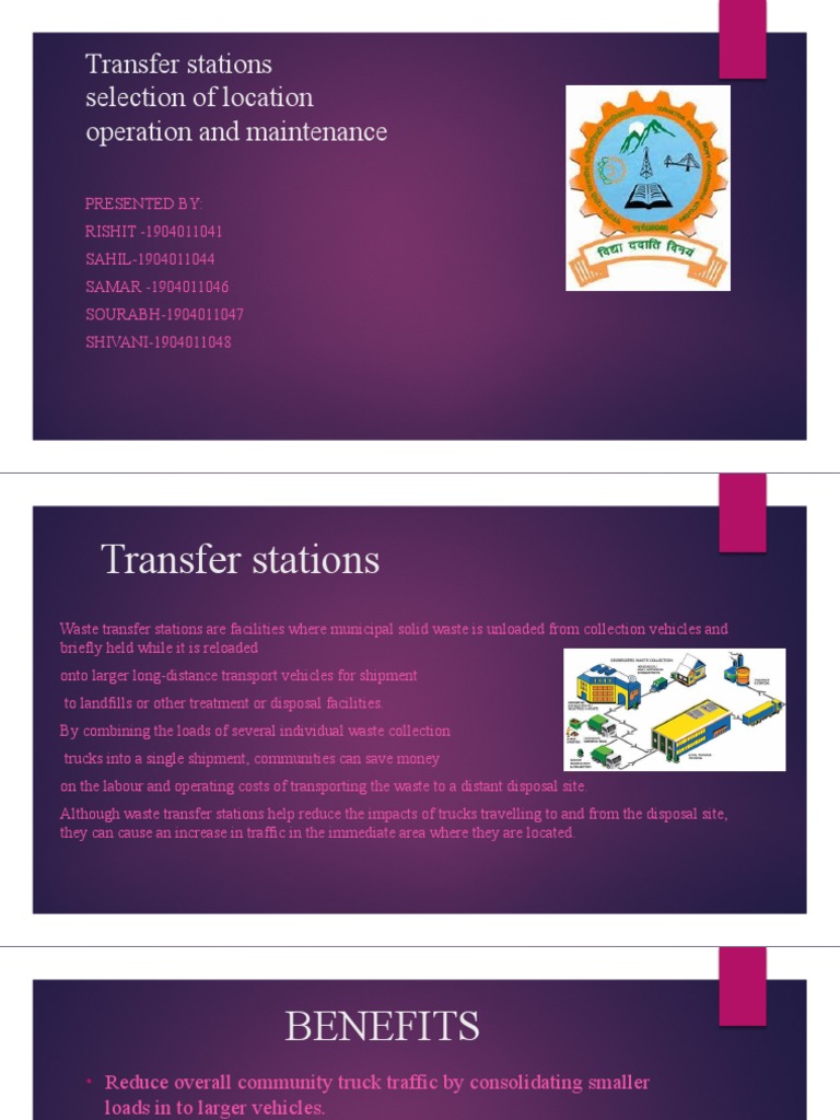 Transfer Stations | PDF | Waste Management | Waste