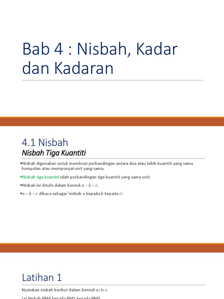 Mathematics Form 1 (BM) - Chapter 4 | PDF