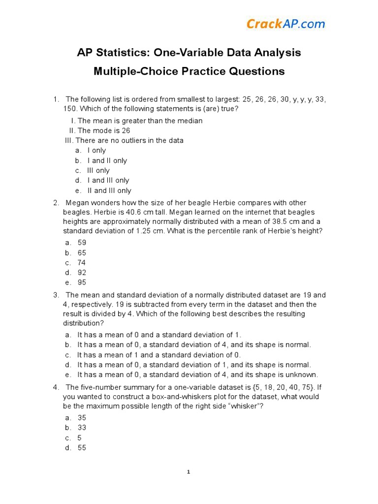 Stat A01 | PDF | Mean | Standard Score