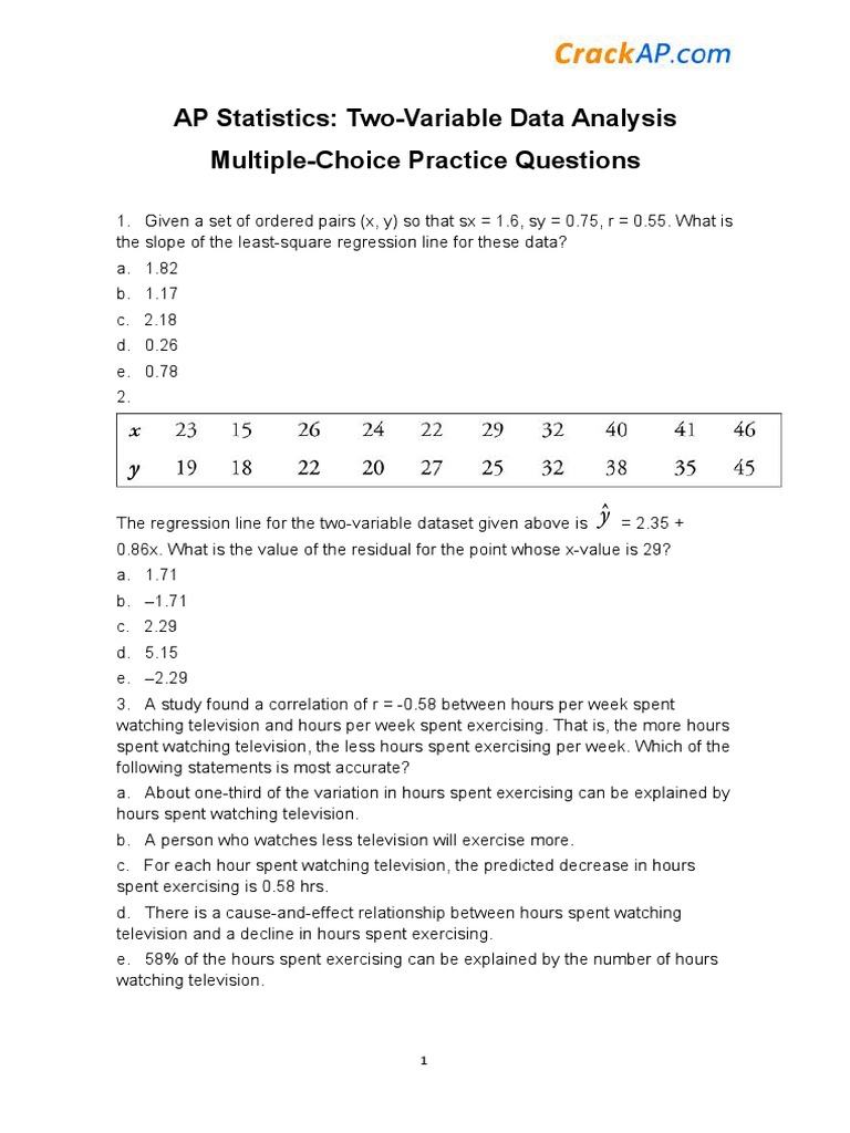 Stat A02 | PDF | Regression Analysis | Errors And Residuals